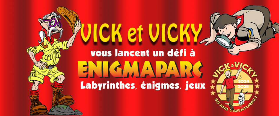 Vick et Vicky à Enigmaparc ! | Enigmaparc, parc d'énigmes, Rennes Sud